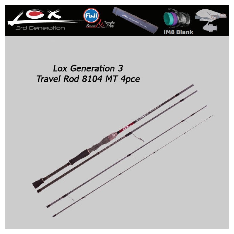 Lox 3rd Gen Travel Rod 8104 MT III | Advanced Fishing